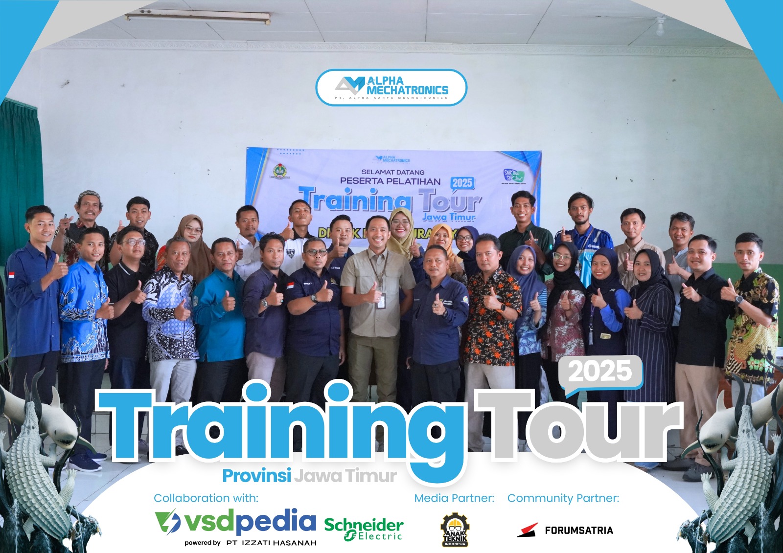 Jurusan Listrik SMK PGRI 1 Surabaya Terima Trainer Canggih dari PT ...